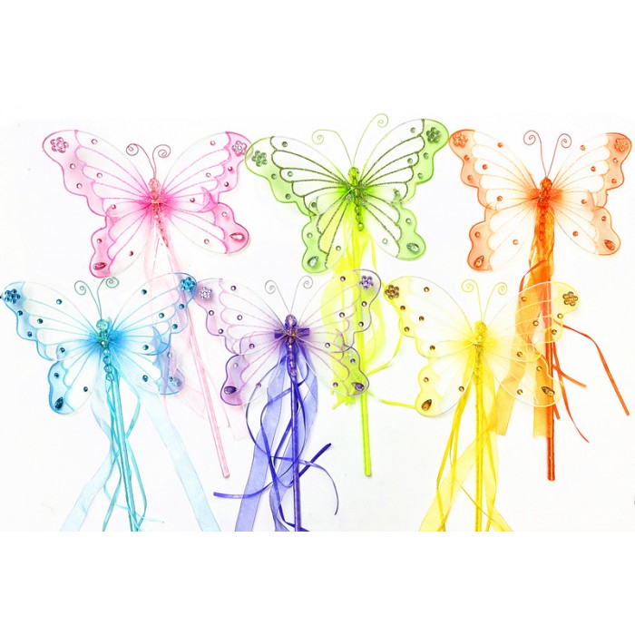 WD28059B-9" Sheer Butterfly Wand